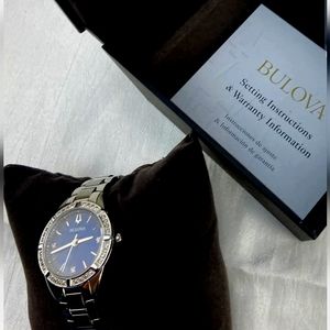 Bulova | Accessories | Nwt Bulova Diamond Colection Sutton Blue ...